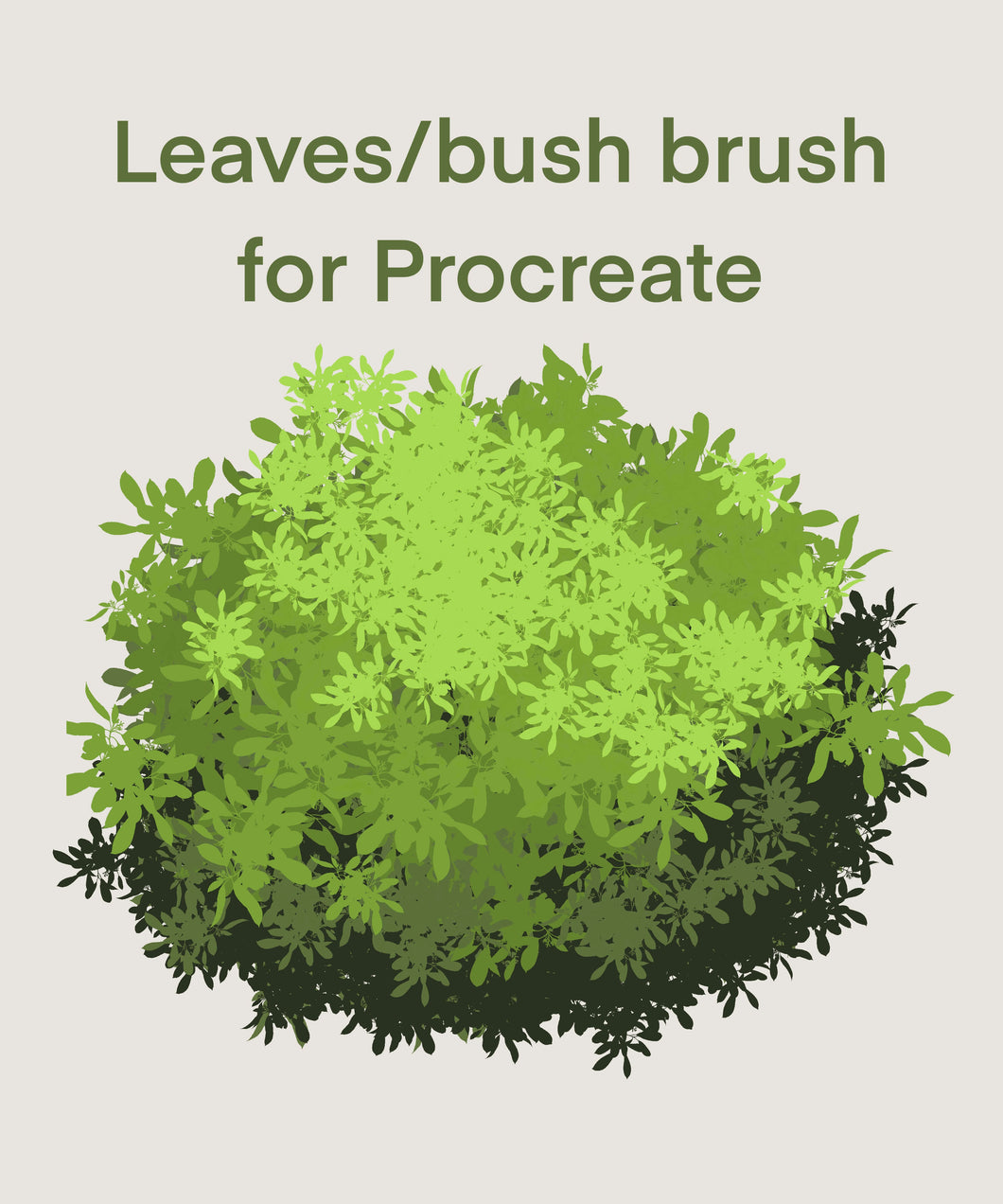 Free Procreate Leaves Brush - Tropical Bush Procreate Brush – MuzenikArt