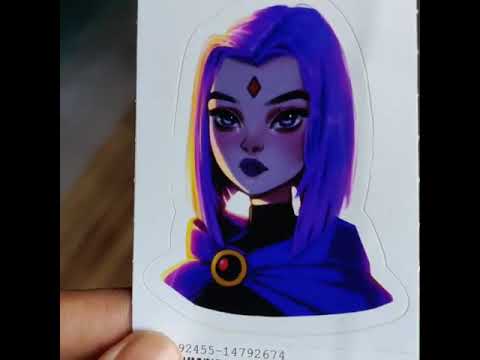 TEEN TITANS STICKER - Raven Teen Titans Vinyl Sticker – MuzenikArt
