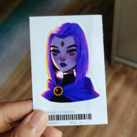 TEEN TITANS STICKER - Raven Teen Titans Vinyl Sticker – MuzenikArt